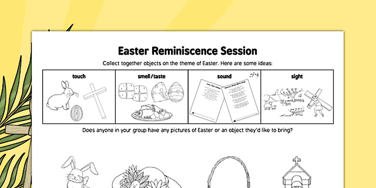 Care Home Easter Reminiscence Session (teacher made)