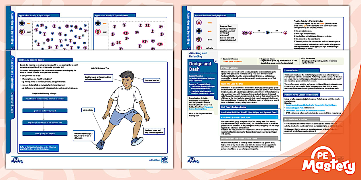 PE Mastery: Y1 Attacking & Defending L3 - Dodge and Dash