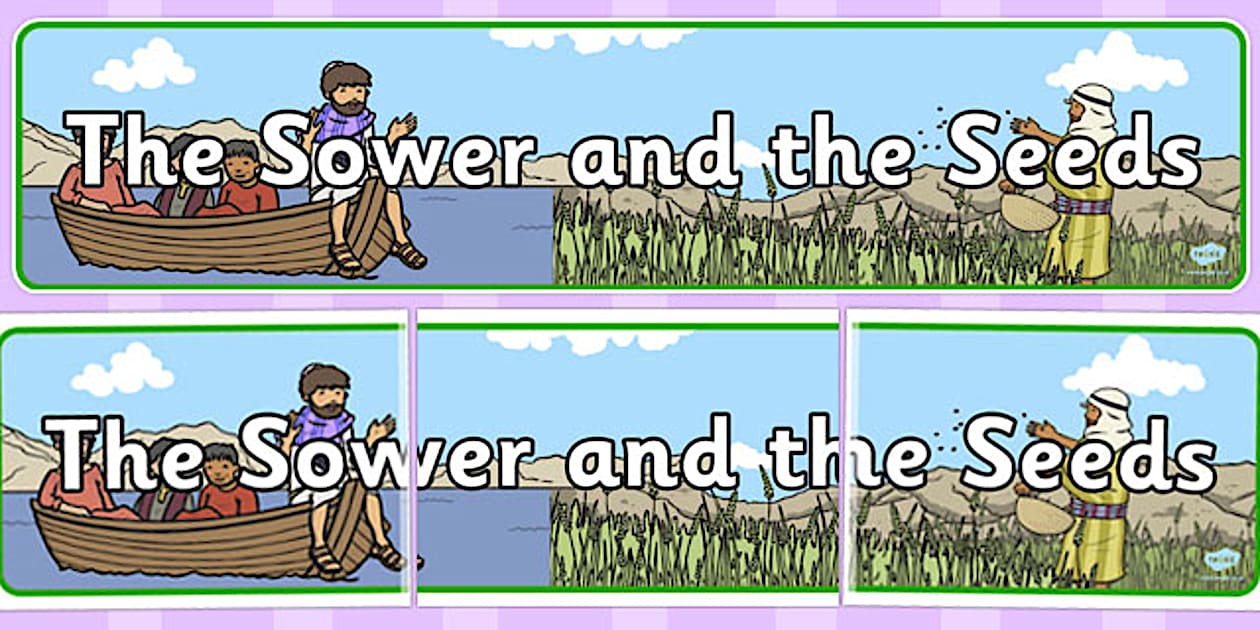 Editable The Sower and the Seeds Display Banner - Twinkl