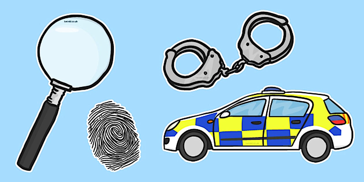 Presentation Police Illustration Cut Outs (teacher made)