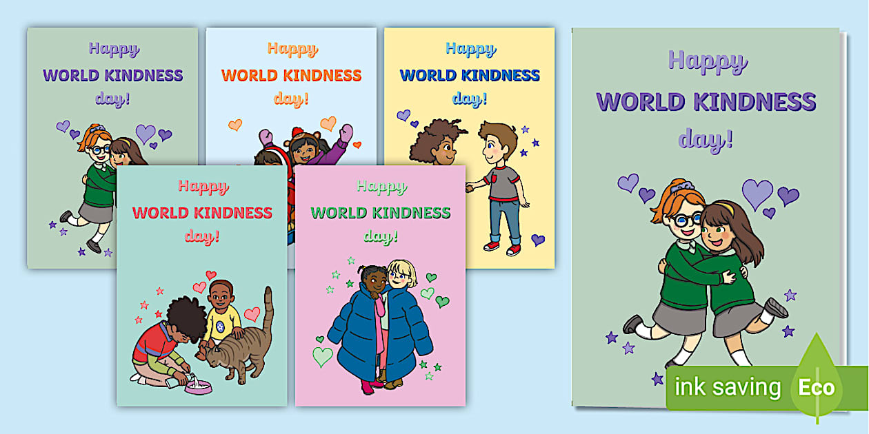 Happy World Kindness Day Cards - Kindness Day | Twinkl