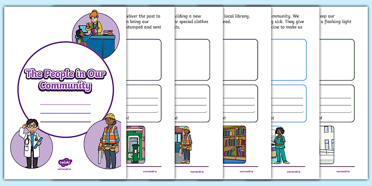 The People in Our Community Editable Booklet (teacher made)