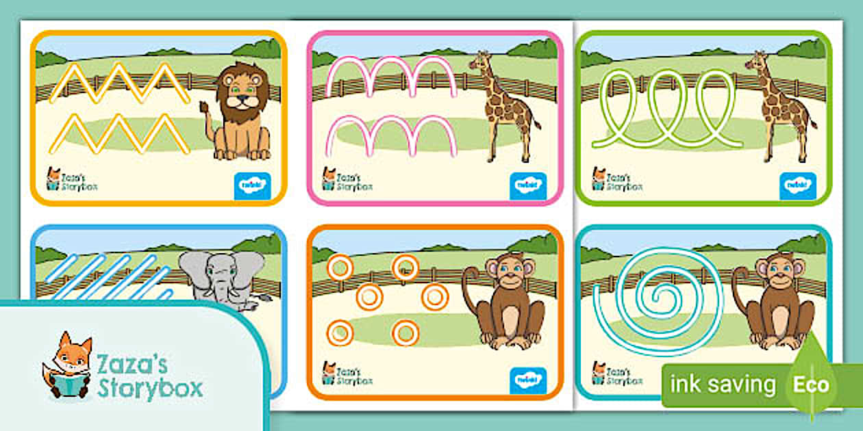 Zoo Mark Making Cards
