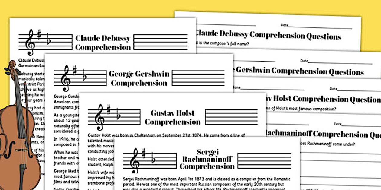 Music Reading Comprehension Activity (teacher made) - Twinkl