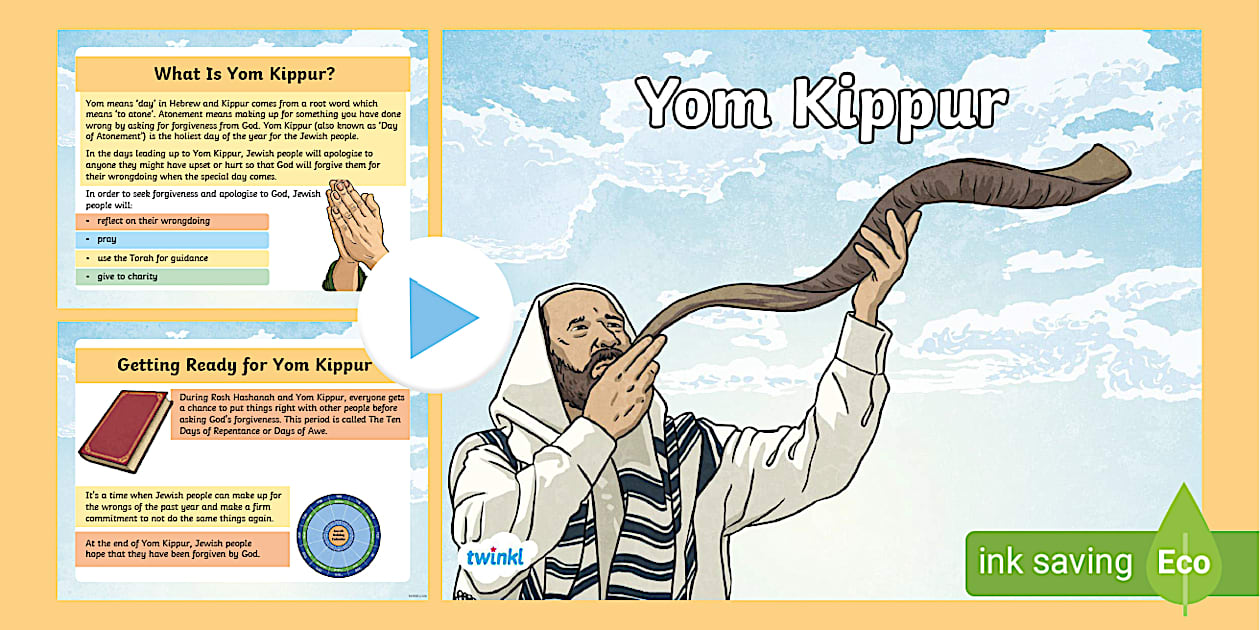 Yom Kippur Facts KS2 PowerPoint - Primary Resources - Twinkl