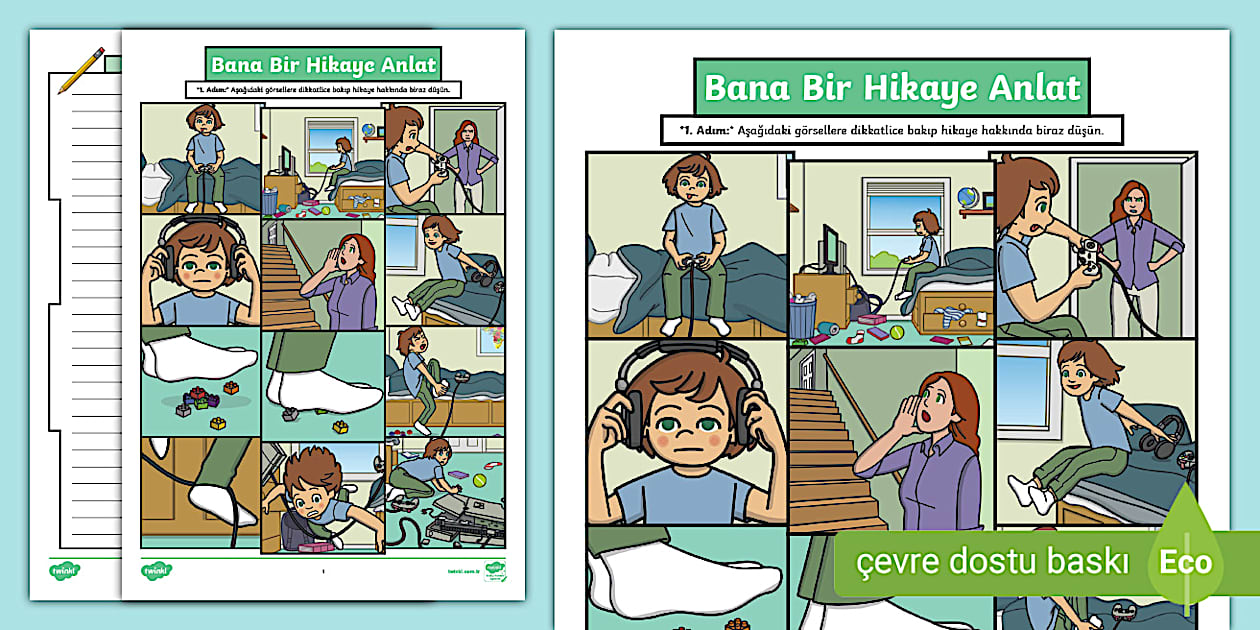Bana Bir Hikaye Anlat: Ahmet'in Dağınık Odası-Twinkl