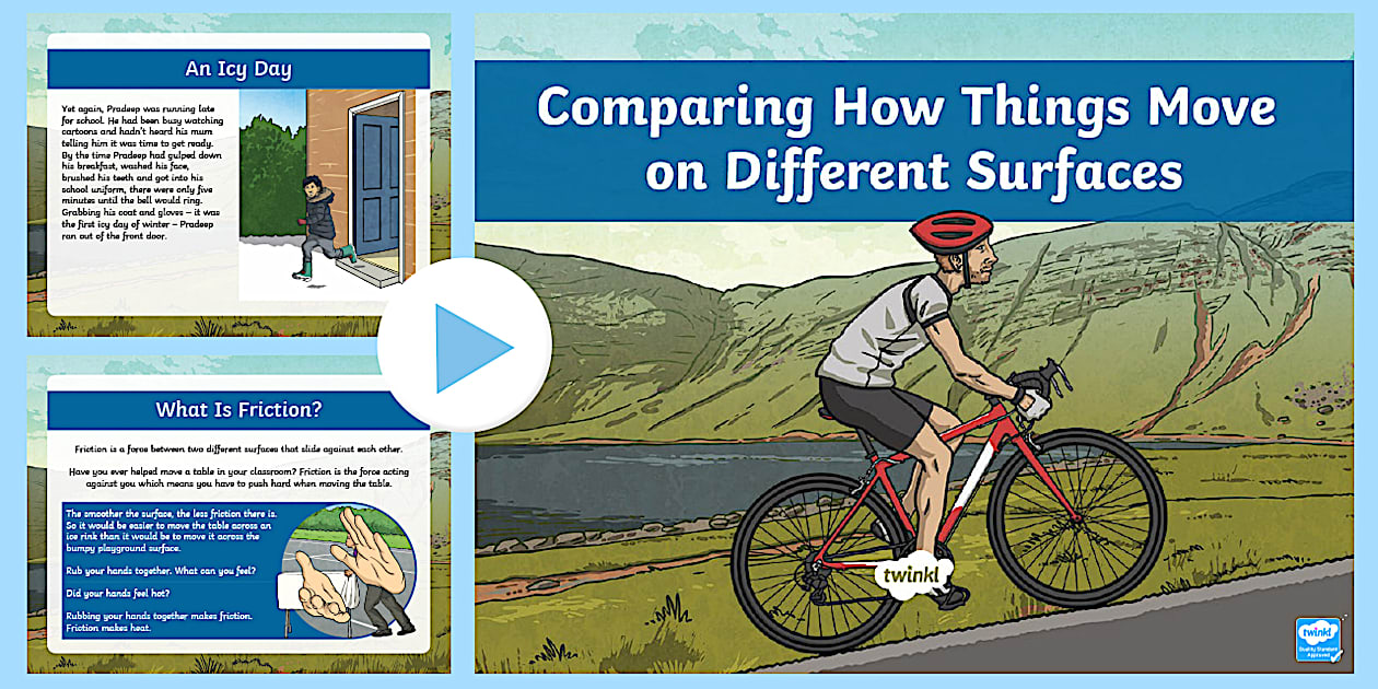 Comparing How Things Move on Different Surfaces PowerPoint