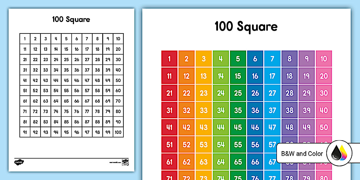 One Hundred - 100 Chart - Teaching Resources - Twinkl