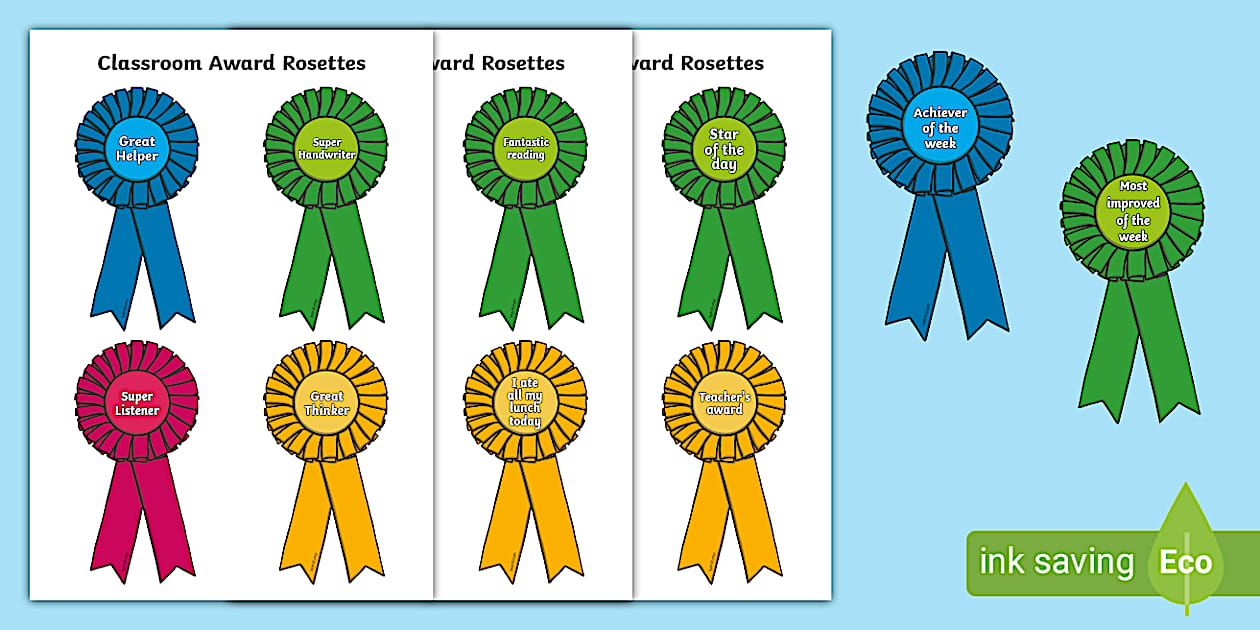 Classroom Award Rosettes