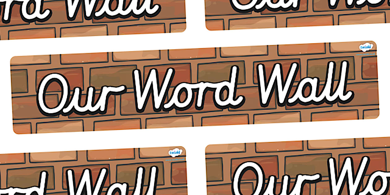 👉 Our Word Wall Display Banner (Cursive) (teacher made)