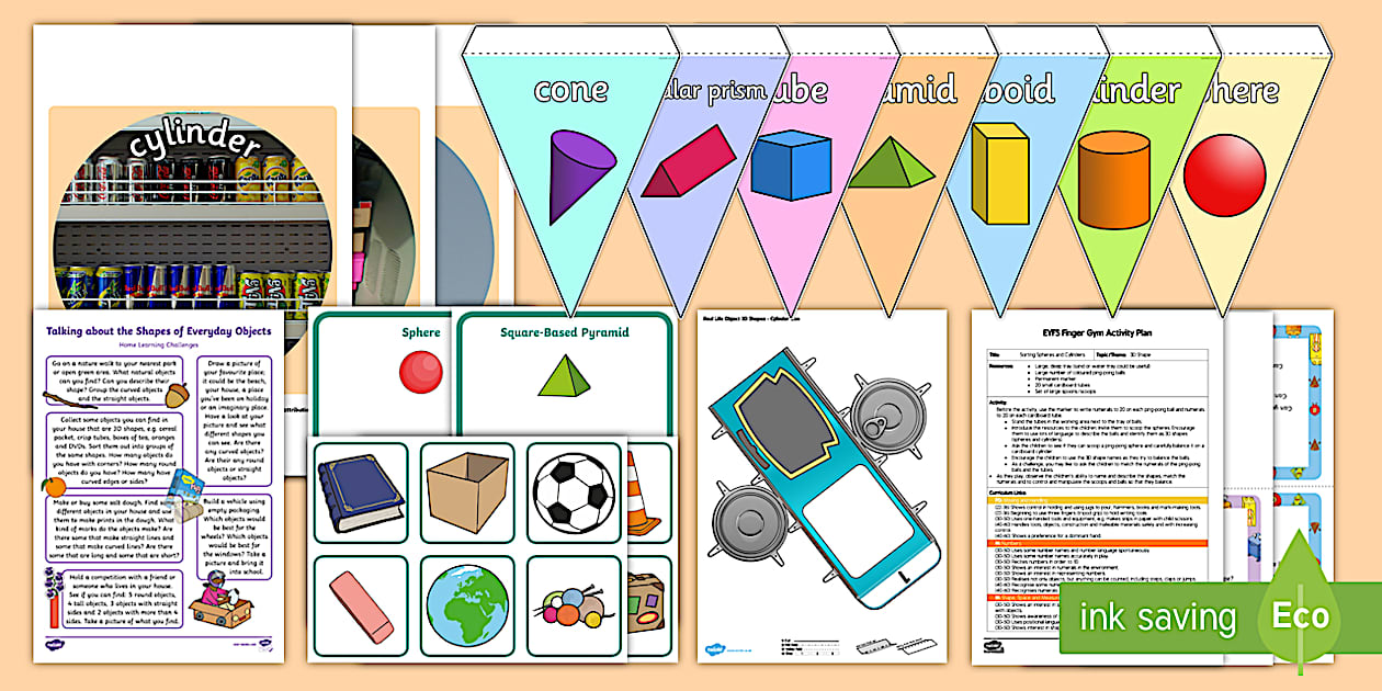 Childminder Maths: 3D Shapes EYFS Resource Pack - Twinkl