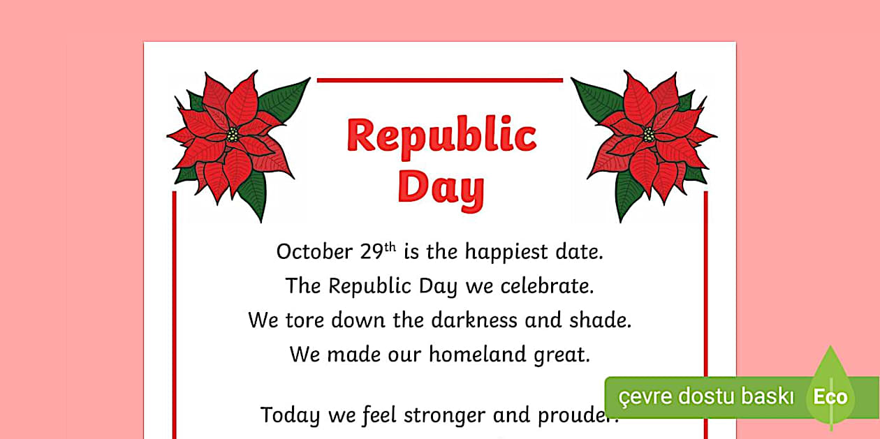 Republic Day | Poem (teacher made) - Twinkl