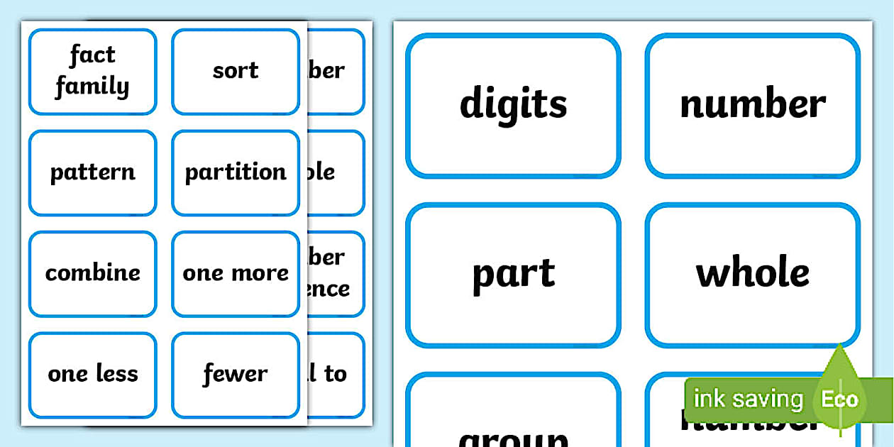 Place Value Key Word Cards (teacher made) - Twinkl