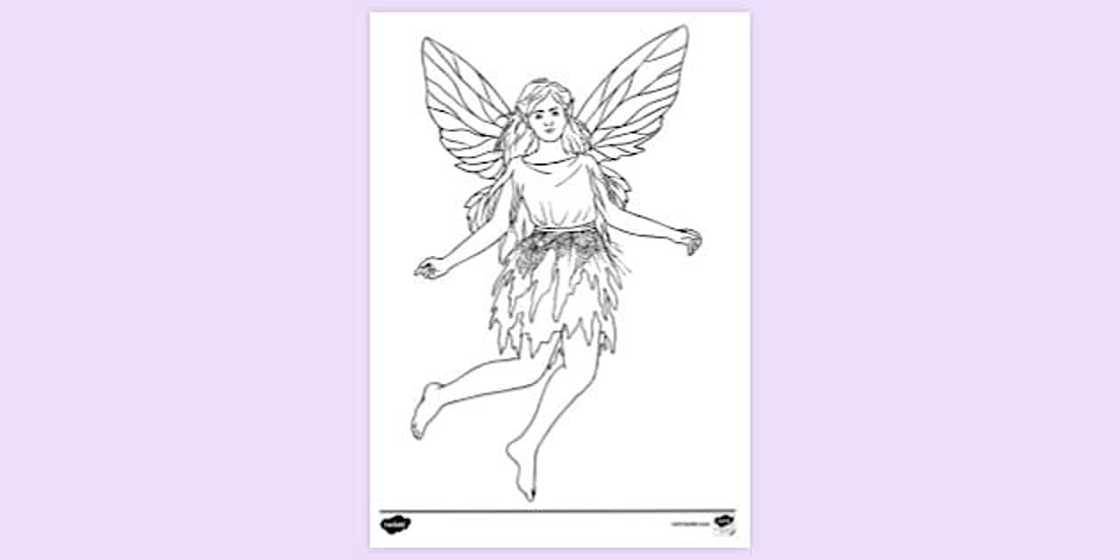 Fairy Colouring Page for Kids | Colouring Sheets - Twinkl