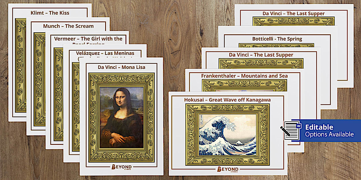 Display Posters Pack: Famous Paintings (teacher made)
