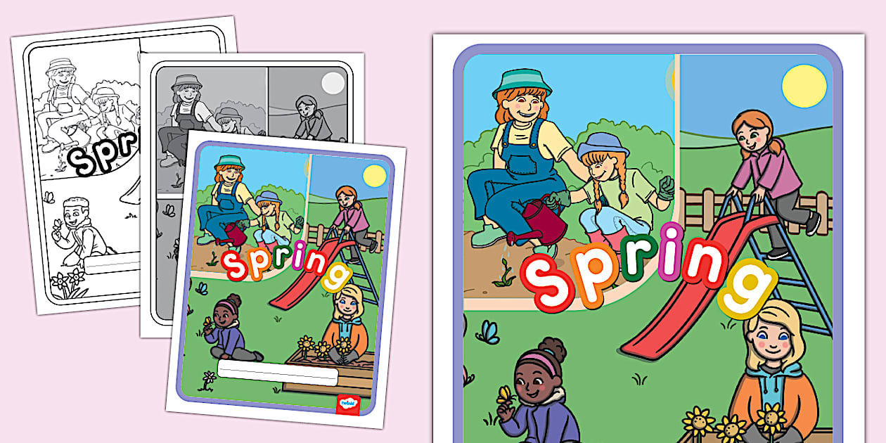 Spring Book Cover - Twinkl Classroom Management - Twinkl