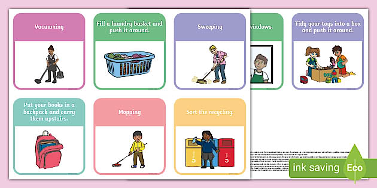 OT: Heavy Work Activities - In the House (teacher made)