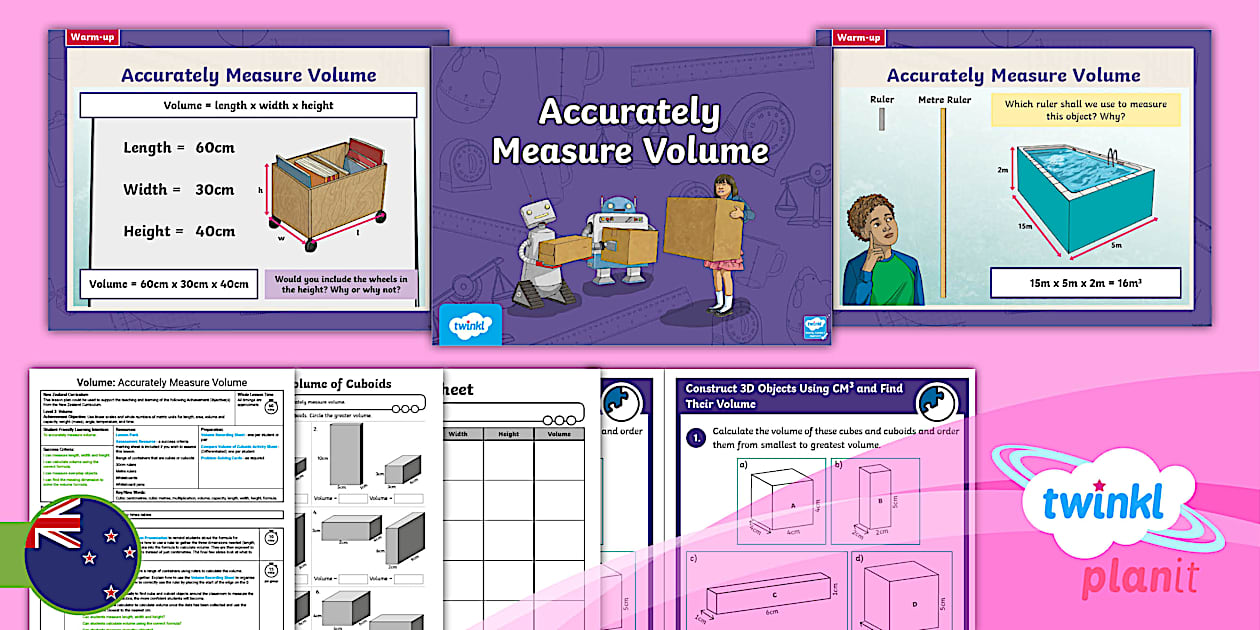 Level 3 Volume: Accurately Measure Volume Lesson 3 - Twinkl