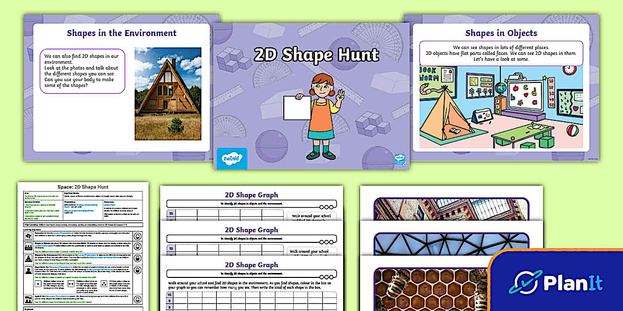 Foundation Space: 2D Shapes Lesson 5 - PlanIt Aus Twinkl