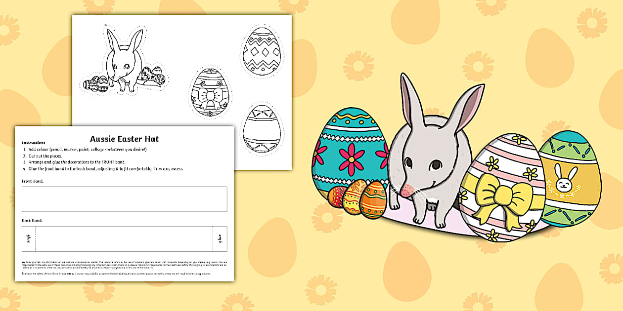 Aussie Easter Hat (teacher made) - Twinkl