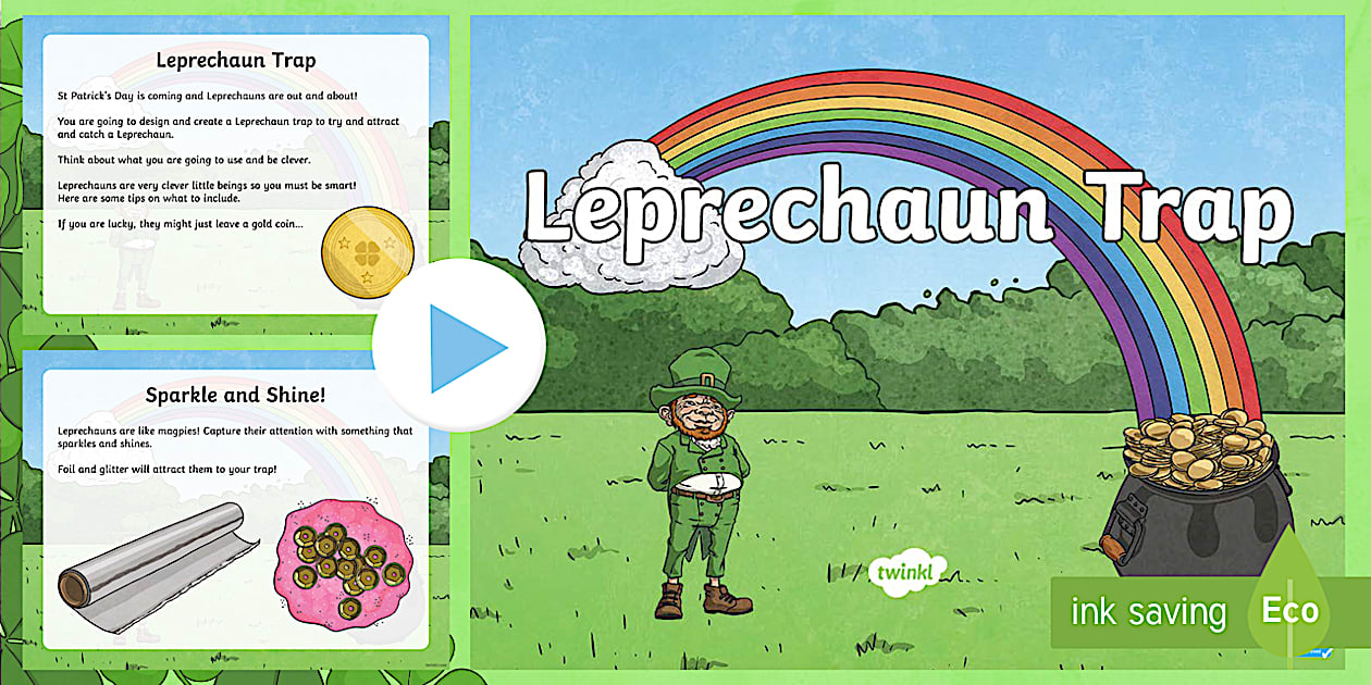 Leprechaun Trap PowerPoint (teacher made) - Twinkl