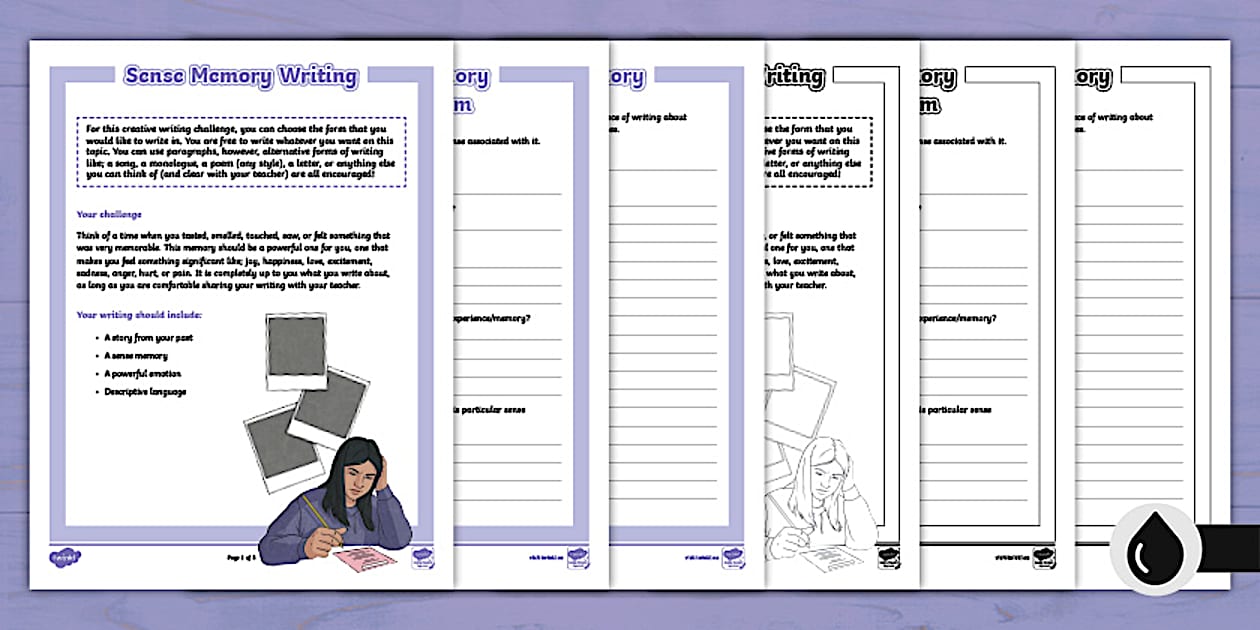Gr. 7-8 Creative Writing: Sense Memory Writing - Twinkl