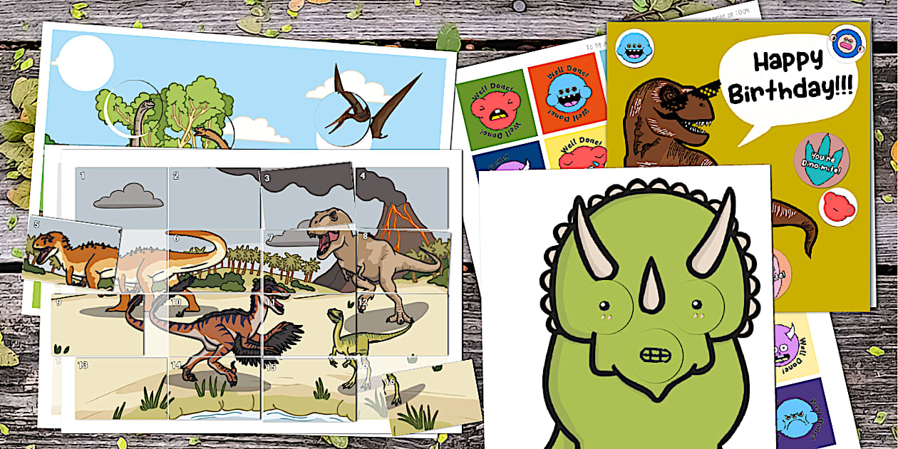 Dinosaurs - Stickers & Activities - Bumper Pack - Twinkl