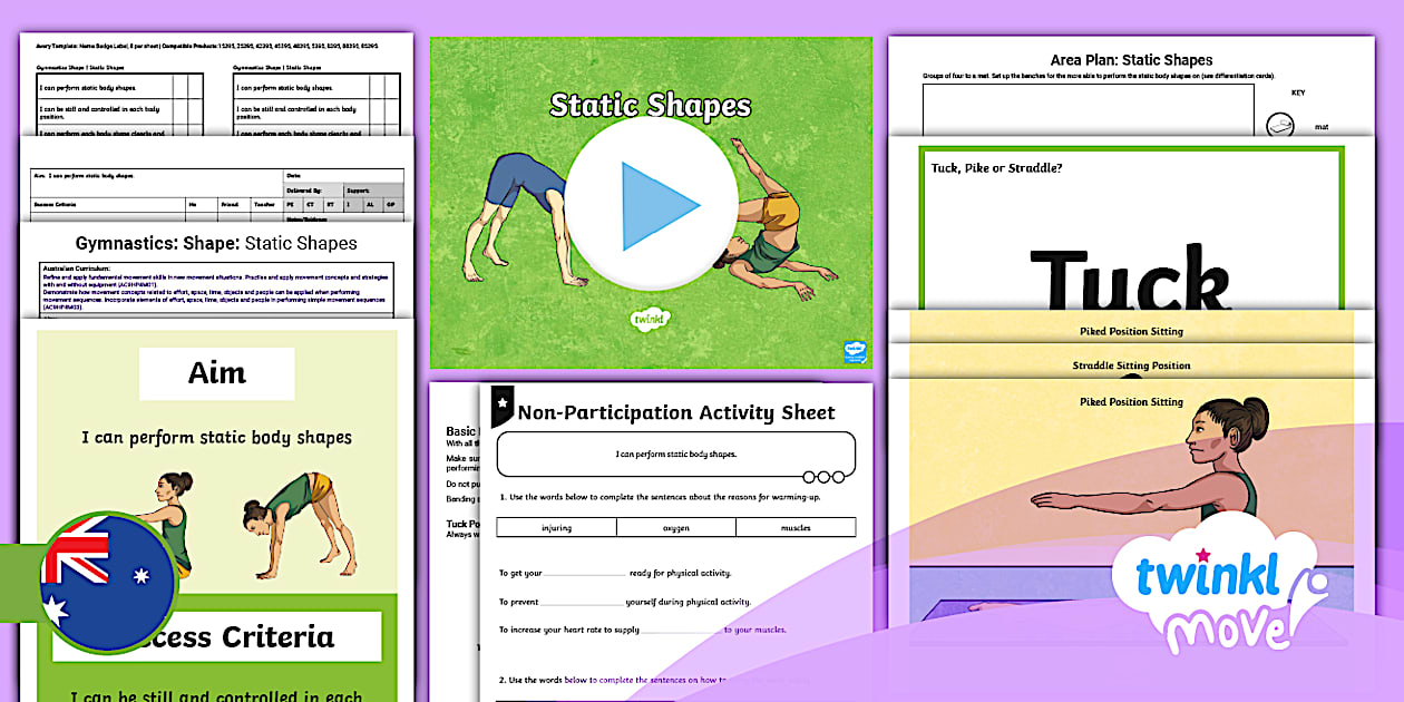 Move PE Year 3 Gymnastics: Shape Lesson 1: Static Shapes