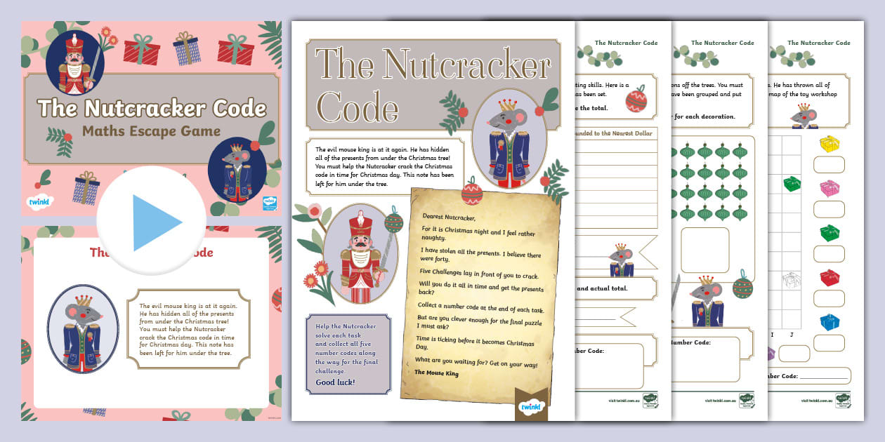 The Nutcracker Code Maths Escape Game (teacher made)