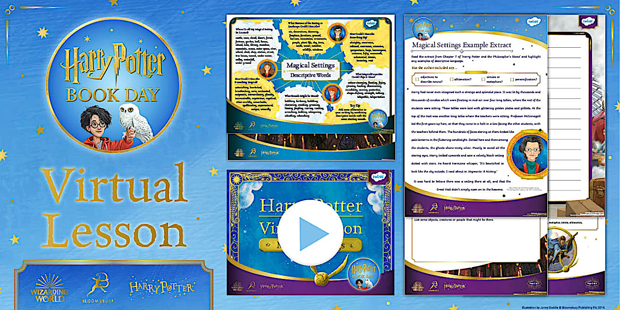 Harry Potter Virtual Lesson: Magical Settings Teaching Pack