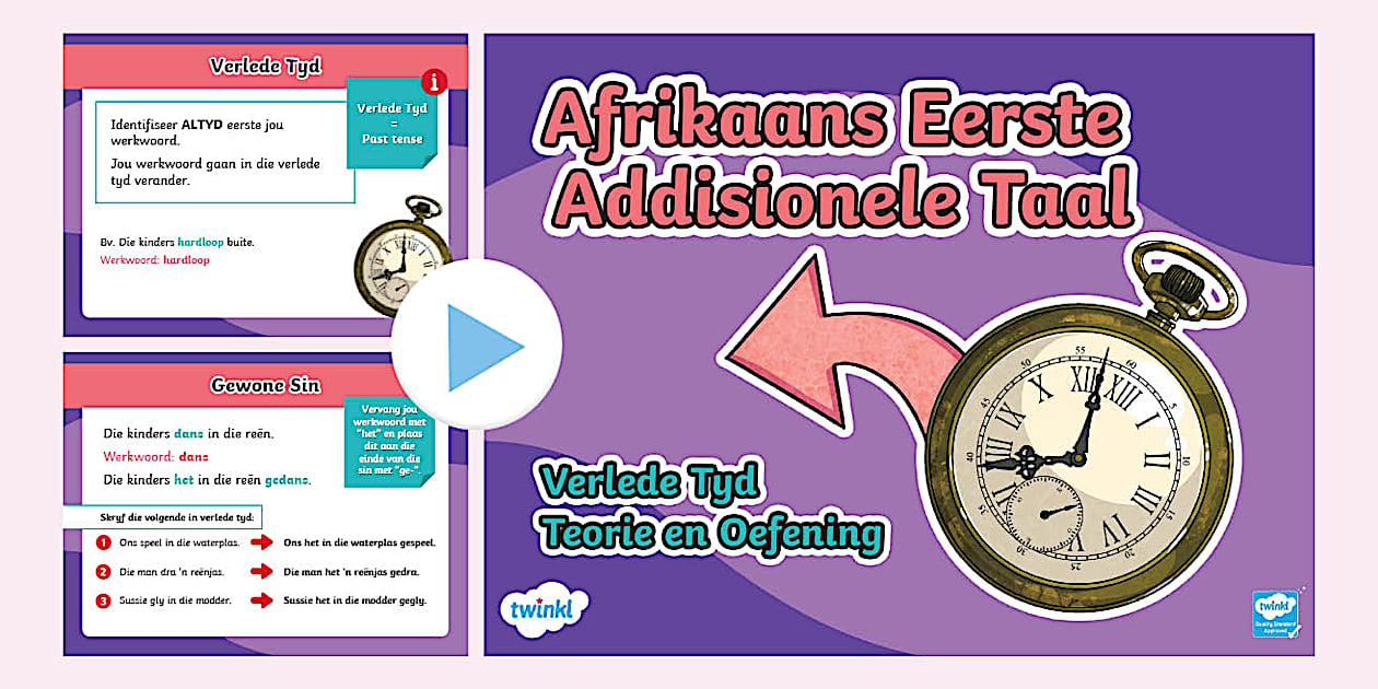 Afrikaans Eerste Addisionele Taal Aanbieding: Verlede Tyd Teorie en