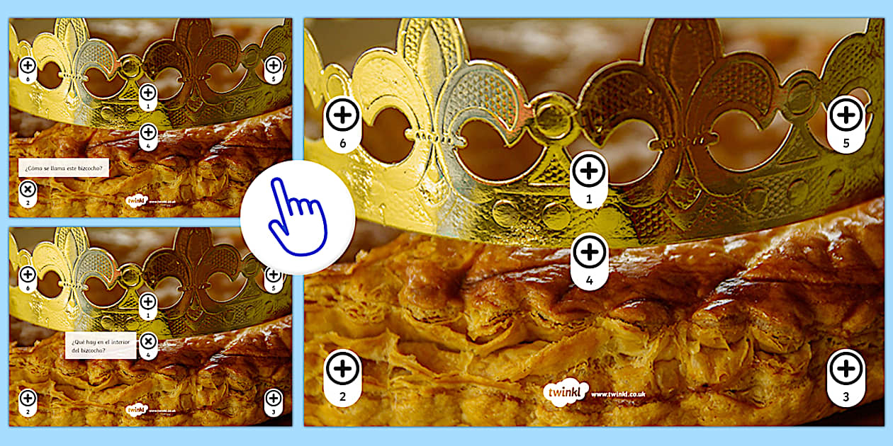 Spanish Epiphany Questions Picture Hotspots (teacher made)