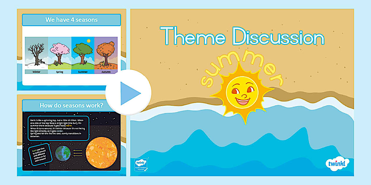 Theme Discussion: Summer (teacher made) - Twinkl