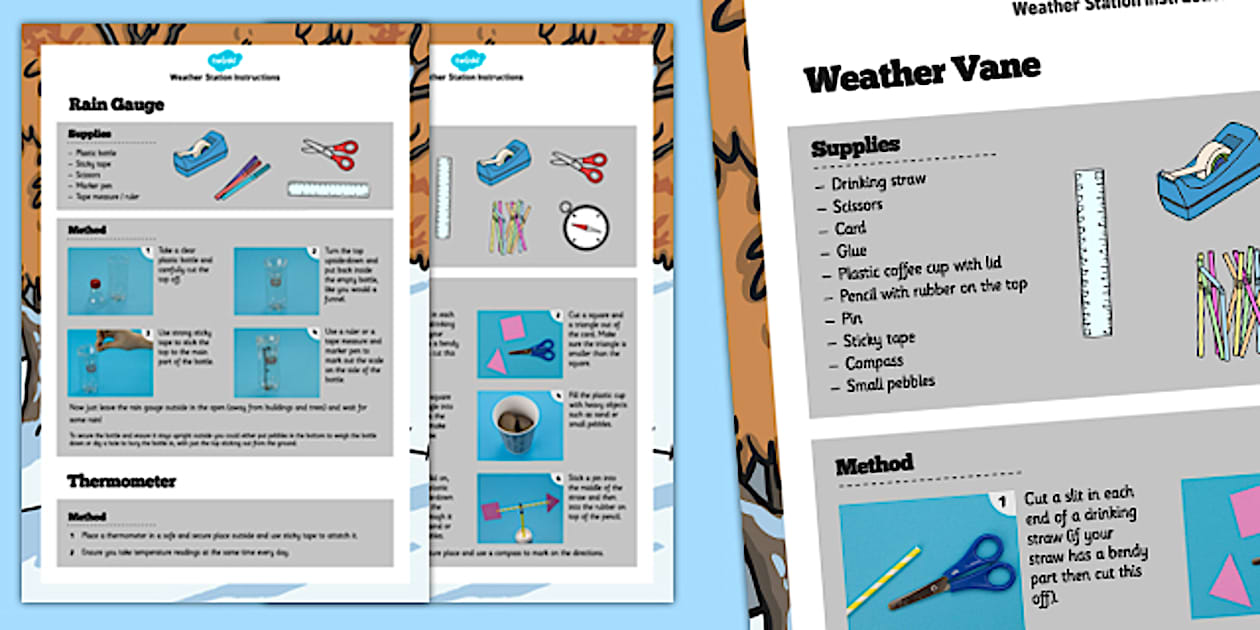 Home-made Weather Station - KS1 - Primary Resource - Twinkl