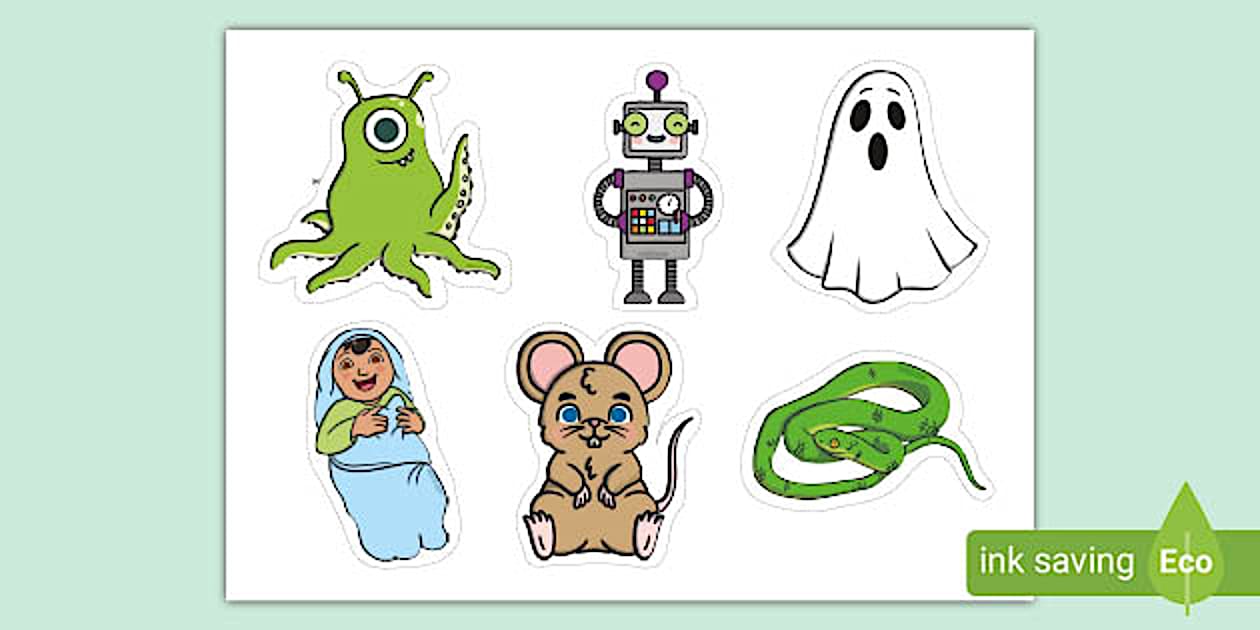 👉 Funny Voice Character Stick Puppets (Teacher-Made)