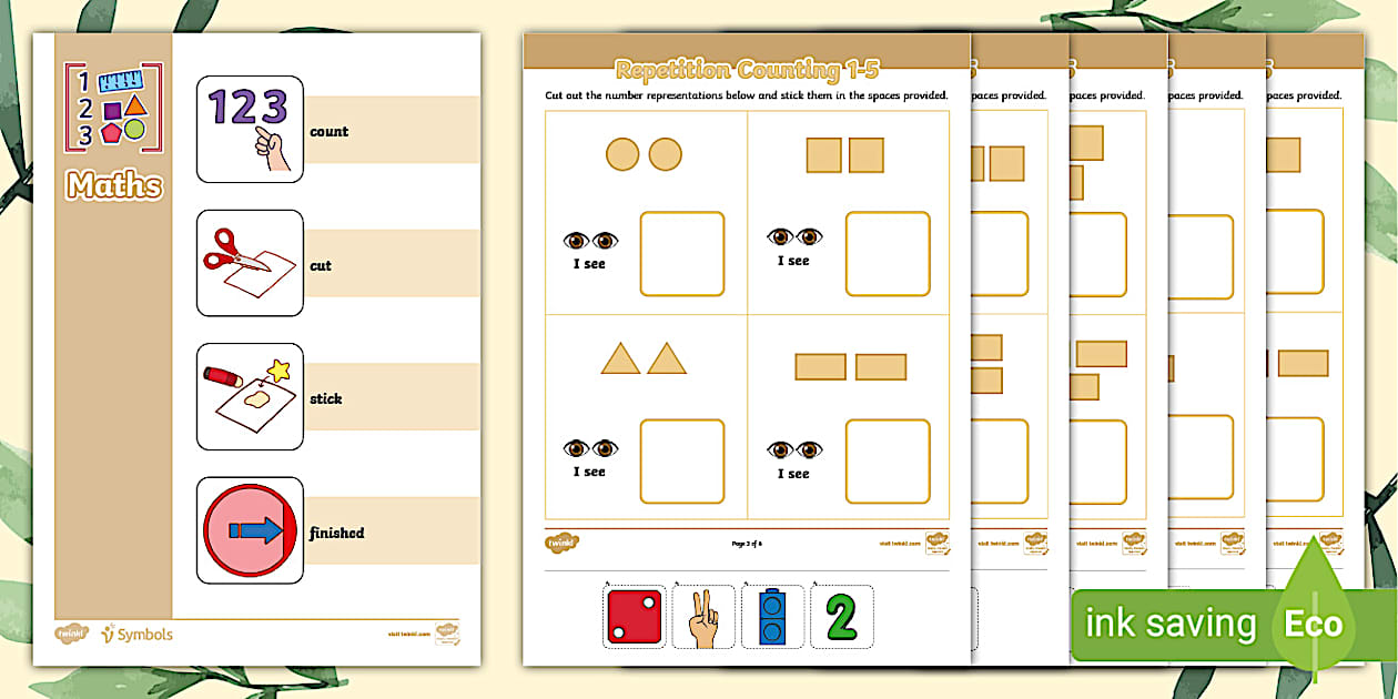SEND Small Steps: Repetition Counting to 5 (teacher made)
