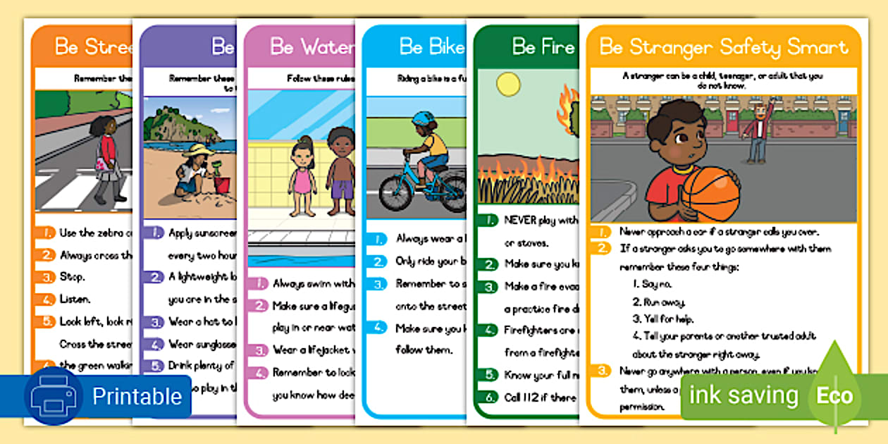 Safety Poster for Kids | Twinkl South Africa Resources
