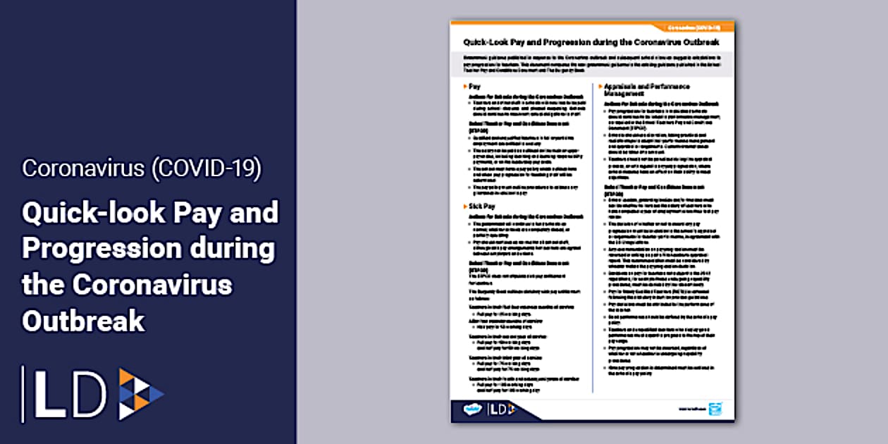 Quick-look Pay and Progression during the Coronavirus Outbreak