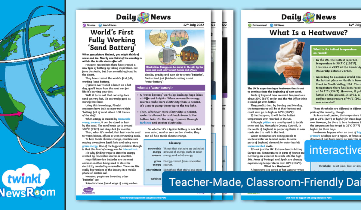 Weekly Comprehension Pack - 15th July 2022 - Twinkl NewsRoom