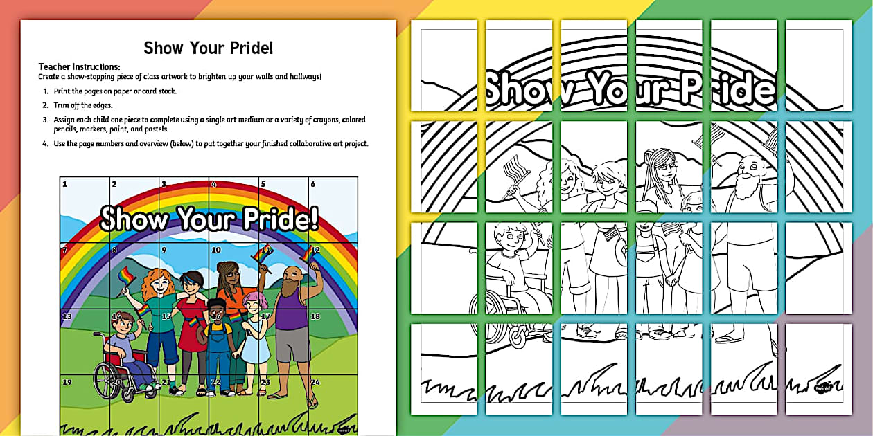 Pride Month Art Challenge for Kindergarten | Twinkl USA