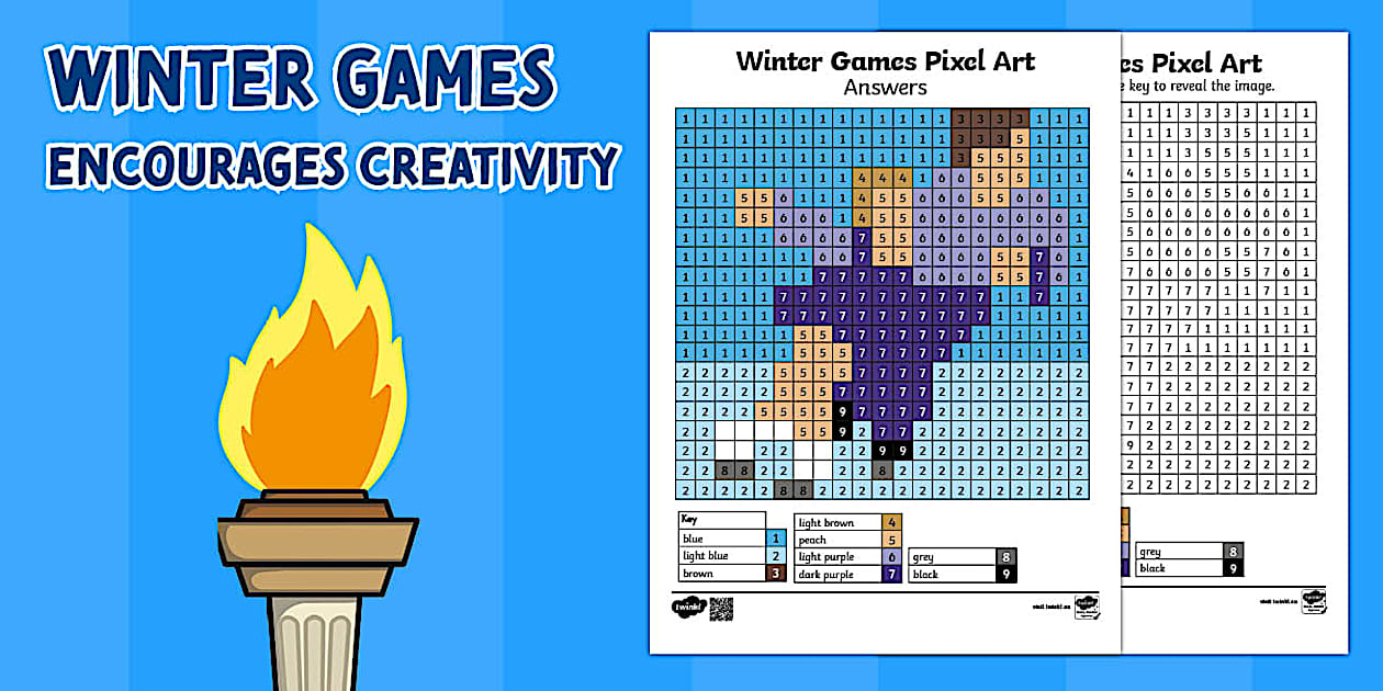 Pixel Art : Winter Games