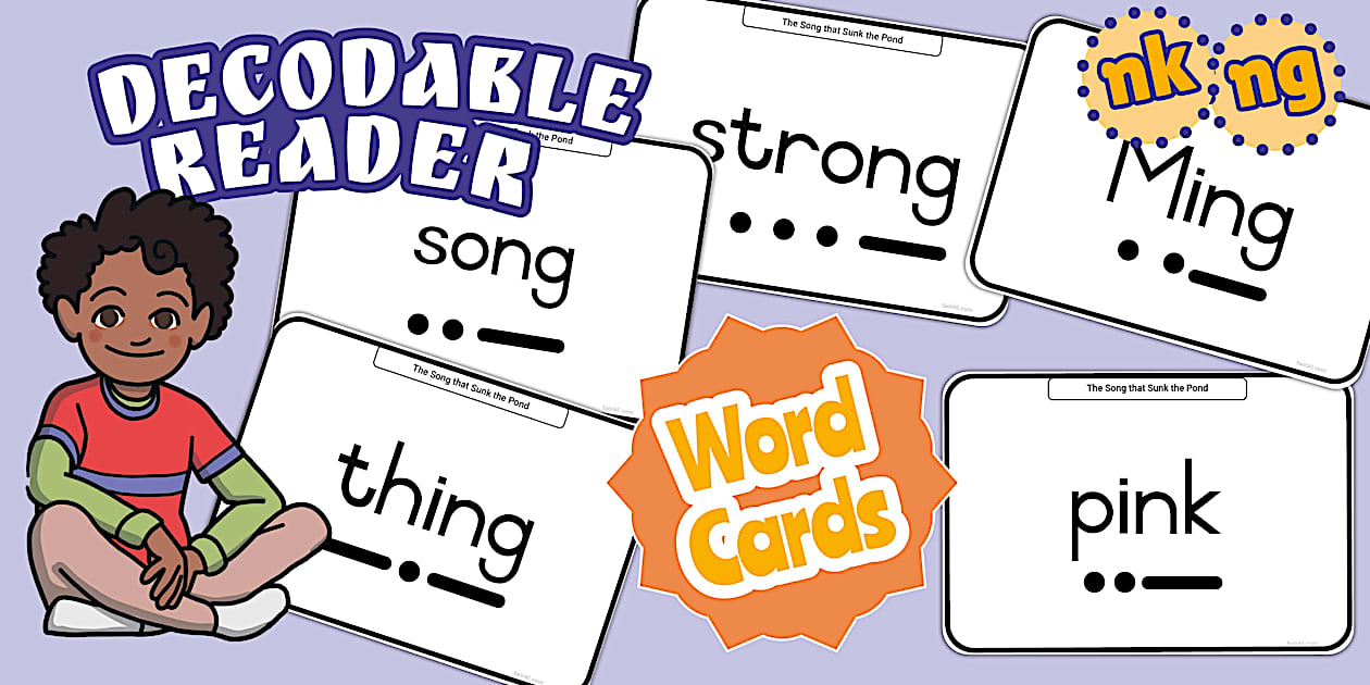 FP Phonics -ng, nk Decodable Word Cards (CAPS Aligned)