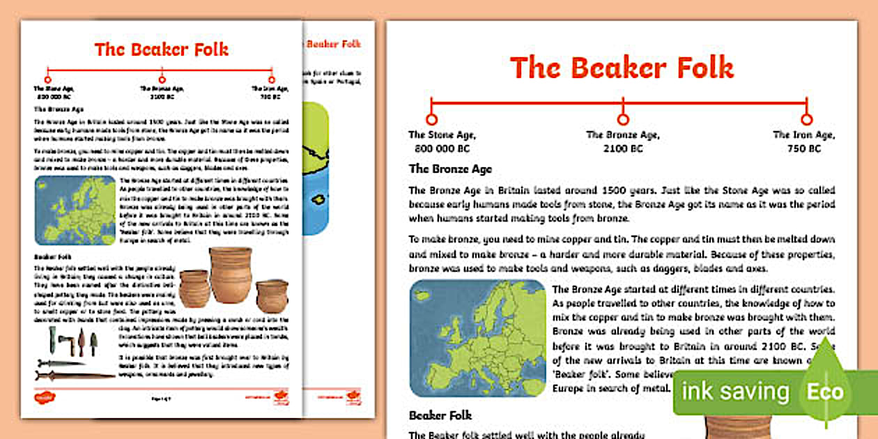 Beaker Folk Fact Sheet (teacher made) - Twinkl