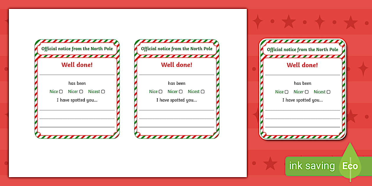 Christmas Elf Report Card Prop (teacher made) - Twinkl