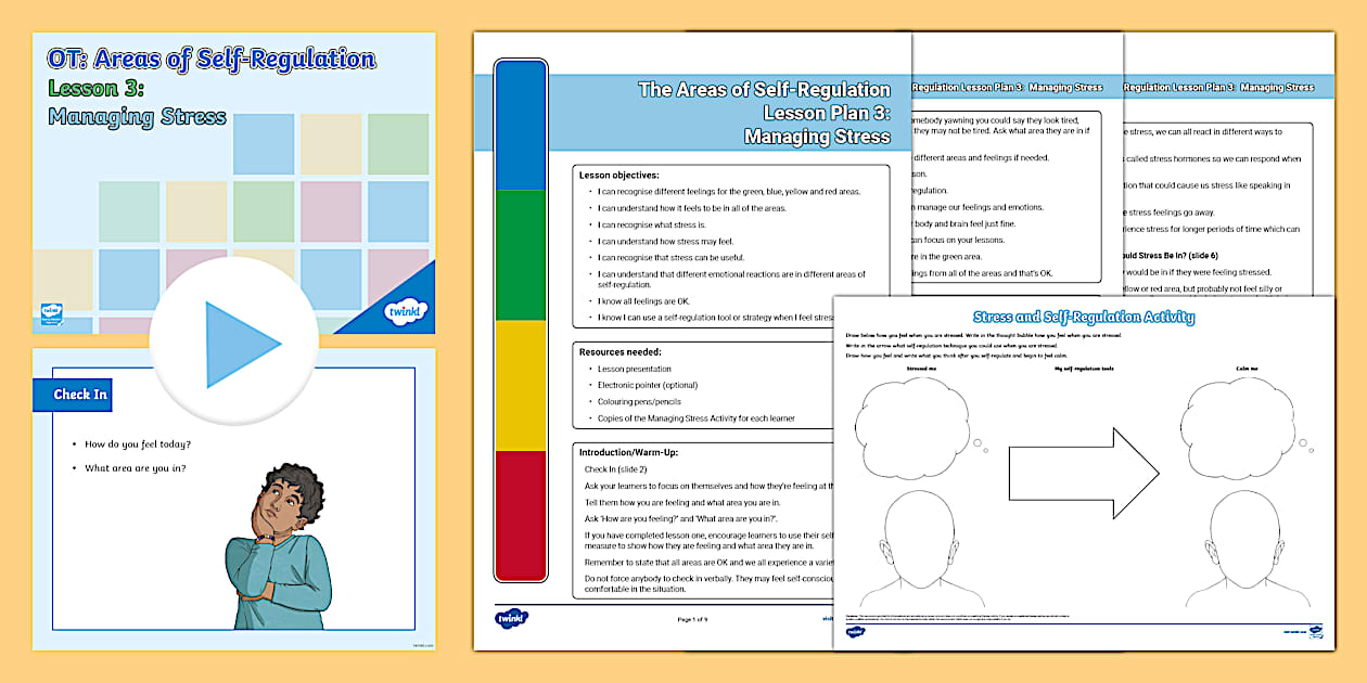OT: KS2 Areas of Self-Regulation Lesson 3. Managing Stress
