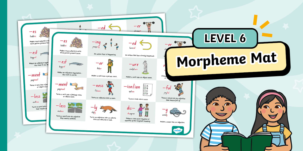 Twinkl Phonics Level 6 - Morpheme Mat (teacher made)