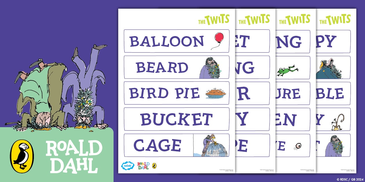 FREE! - The Twits: Word Cards (teacher made) - Twinkl