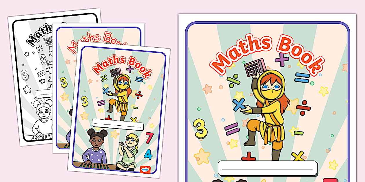 Maths Book Cover (Teacher-Made) - Twinkl