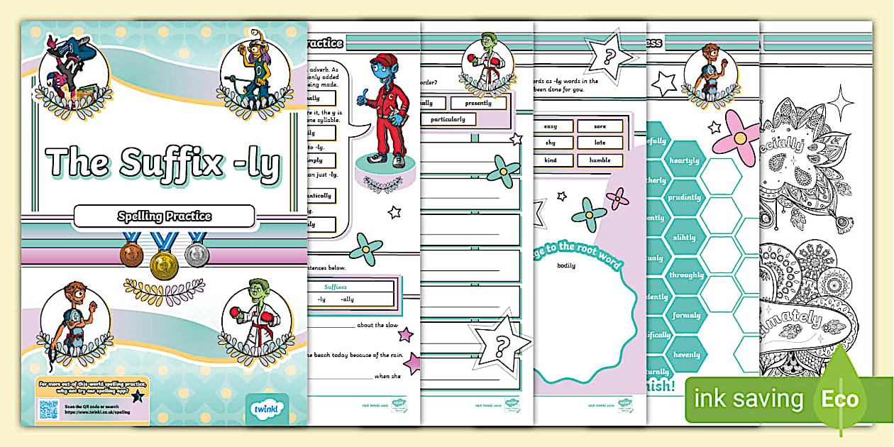The Suffix -ly KS2 Spelling Practice Booklet (teacher made)