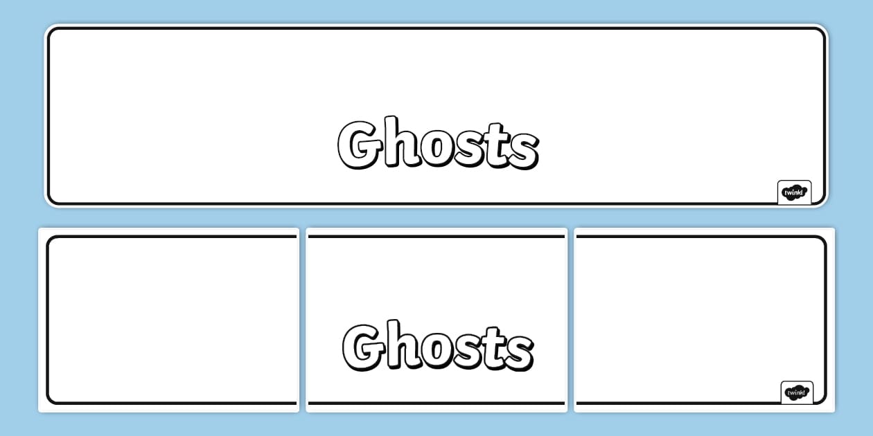 Ghosts Collaborative Drawing Display Banner (teacher made)